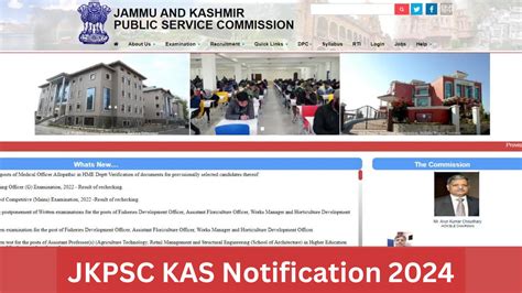 Jkpsc Kas Notification 2024 Out Check Eligibility Criteria Selection