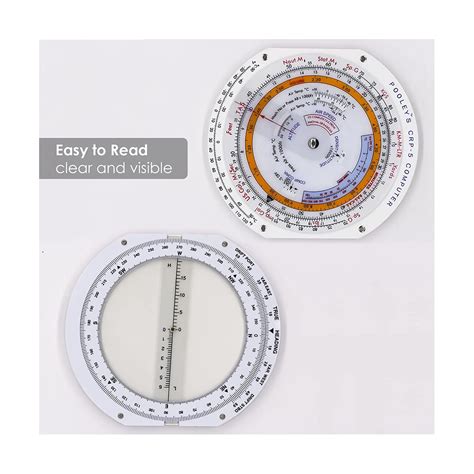 E6b Flight Computer Aviation Plotter Circular Slide Rule Used In
