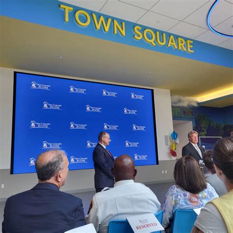 Senator John F Mckeon And Ombudsman Paul Aronsohn At New Concepts For Livings Grand Opening In