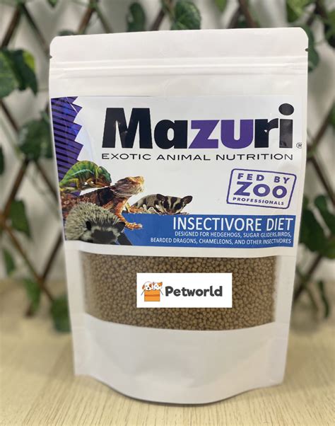 Mazuri Insectivore Diet 1lb Food For Sugar Glider Hedgehog Anoles