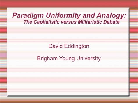 Paradigm Uniformity And Analogy