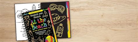 Scratch Sketch At The Beach An Art Activity Book For Beach Lovers Of All Ages Trace Along
