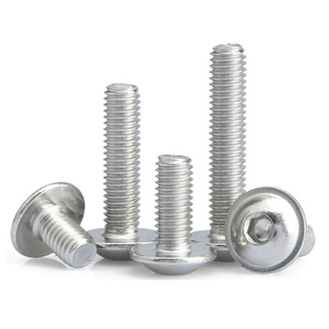 ISO7380 2 304 Stainless Steel M2 M4 M6 M10 Hex Socket Flanged Button