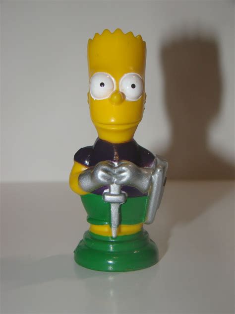 The Simpsons Bart Simpson Black Shirt Chess Piece Action Figures