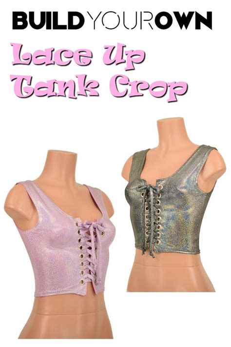 Build Your Own Lace Up Crop Tank Coquetry Clothing