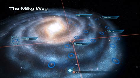 Mass Effect Milky Way Map