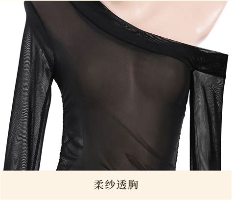 霏慕情趣内衣纯欲长袖透视包臀连衣裙6731情趣装女激情衣服80箱 阿里巴巴