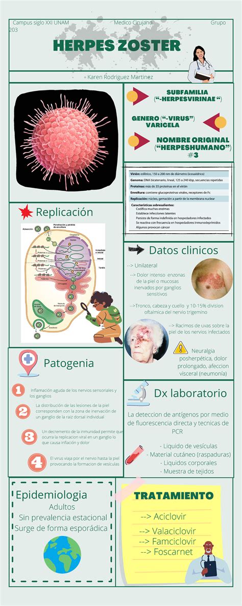 Herpes Zoster Y Varicela Zoster HERPES ZOSTER Campus Siglo XXI UNAM