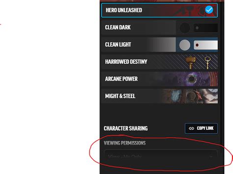 Character Viewing Permission Greyed Out Pathfinder Nexus And Character