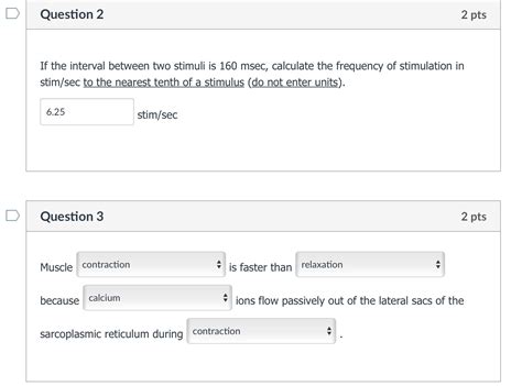 Solved Question 22 ﻿ptsif The Interval Between Two Stimuli