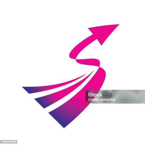 화살표 아이콘 기호 템플릿 디자인 요소입니다 동적 이동 아이콘입니다 통신 기호입니다 물류 배달 통신 기호입니다 진행 전략 개발 기호 방향 기호 벡터 일러스트레이션 개념