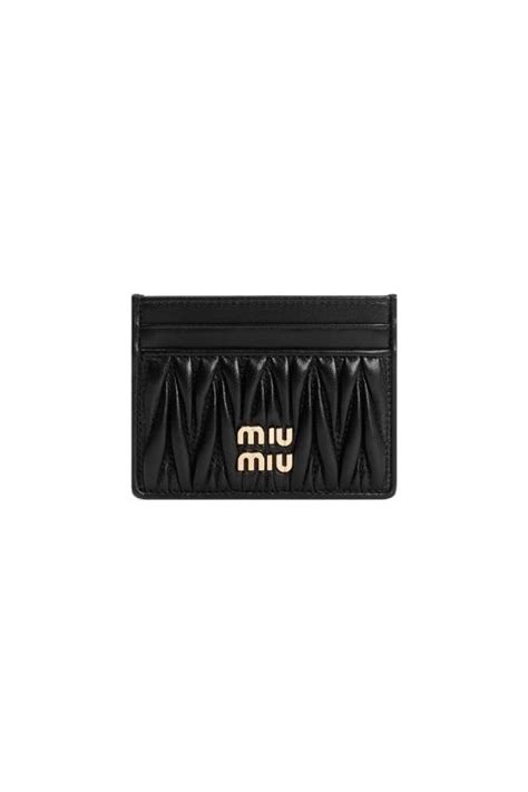 Miu Miu 미우미우 24ss 미우미우 명함지갑 5mc076 2fpp F0002 Nero S I Village 에스아이빌리지
