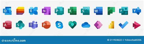 Microsoft Office Outlook Yammer Exchange Onenote Publisher Excel
