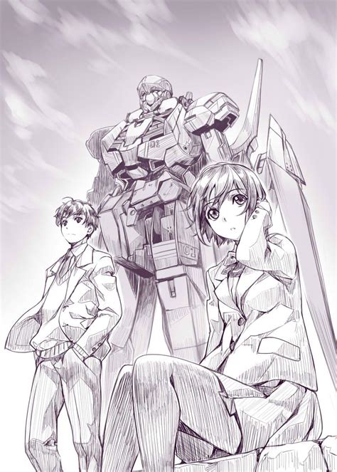 Kaizuka Inaho Amifumi Inko And Kg 6 Sleipnir Aldnoah Zero Drawn By