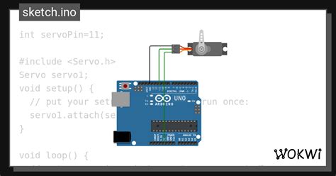 Servo Moter Wokwi Esp32 Stm32 Arduino Simulator