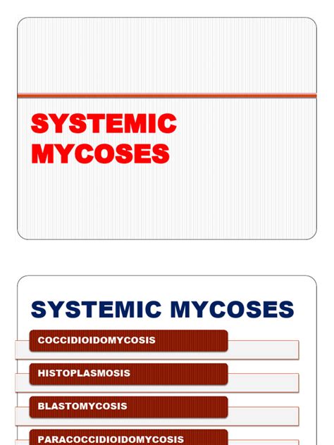 Systemic Subcu Pdf Diseases And Disorders Mycology