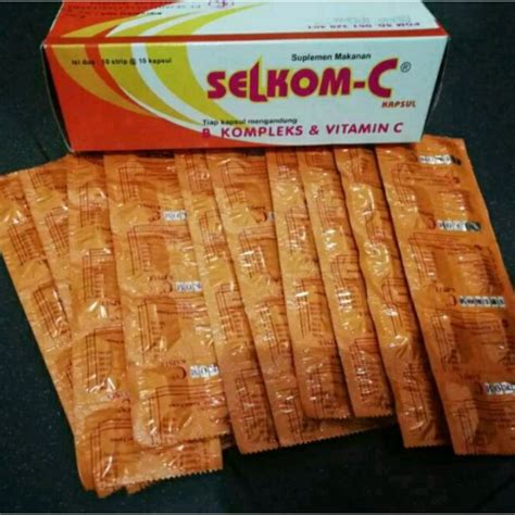 Jual Selkom C Vitamin C 1 Strip Shopee Indonesia