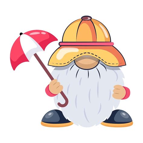 Premium Vector Garden Gnomes Cute Gnomes Flat Character Icons