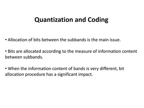 Subband Coding Pptx