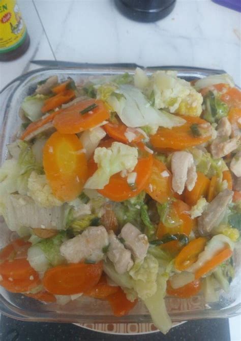 Resep Capcay Toping Ayam Pentol Oleh Sumarmi Kingking Cookpad