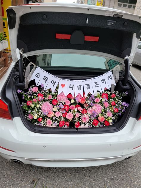작약 트렁크프로포즈 Bmw520d