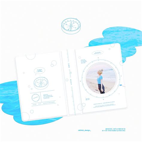 Blue And White Album Design Cd Layout Template Love Dive Photocard