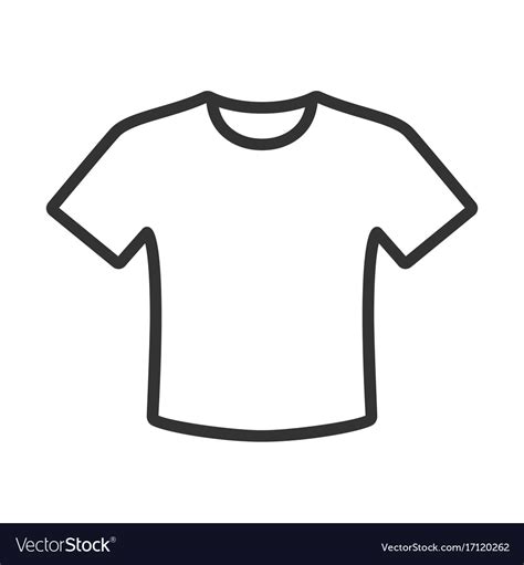T Shirt Icon Royalty Free Vector Image Vectorstock