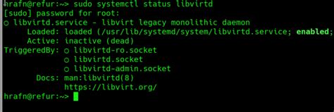Virtualisation Using Opensuse Tumbleweed Libvirtd Service Deprecated