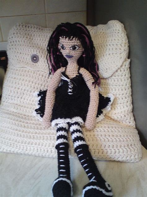 Doll Katy Jack Skellington Bag Dolls Crochet Doll