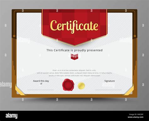 Red Certificate Border Template