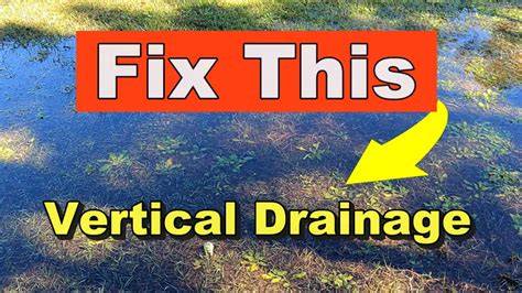 Vertical Drainage Project New Way Remove Water In Yard No More