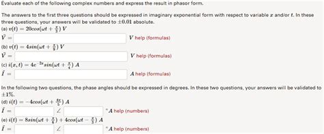 Solved Evaluate Each Of The Following Complex Numbers And Chegg