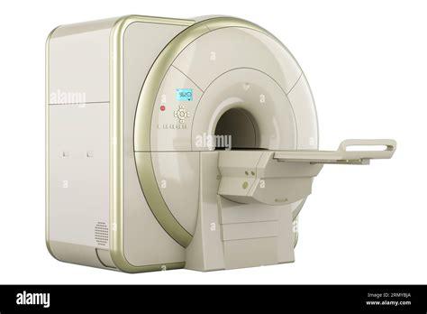 Magnetic Resonance Imaging Scanner Mri 3d Rendering Isolated On White