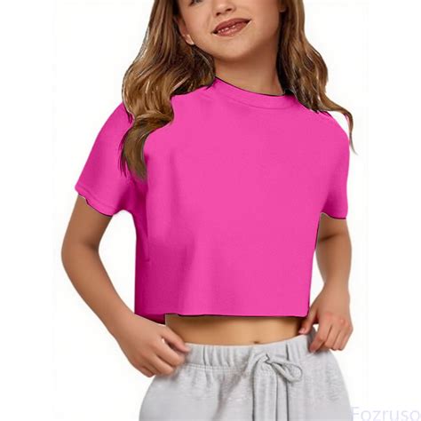 Fozruso Girls Comfortable Tees Stylish Shirts For Young Girls Casual