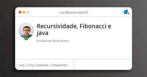 Recursividade Fibonacci E Java