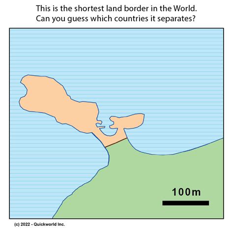 The Shortest Land Border In The World