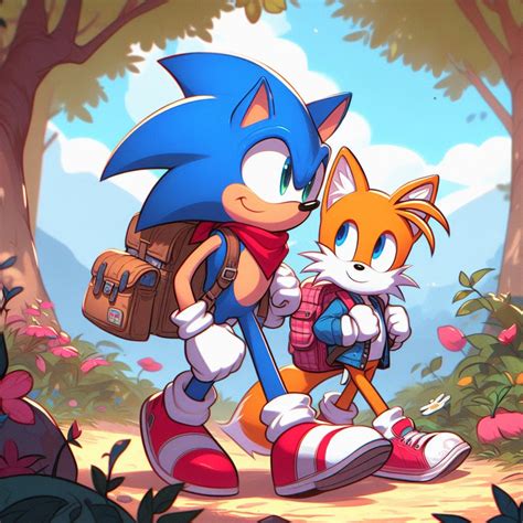 Sonic And Tails Backpack Walk 1 By Swiftfurai On Deviantart