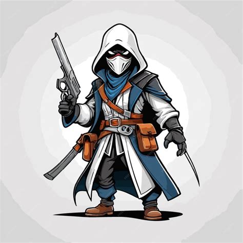 Premium Vector Android Assassin Vector On White Background