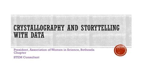 Pdf Crystallography And Storytelling With Dataunit Cell Smallest
