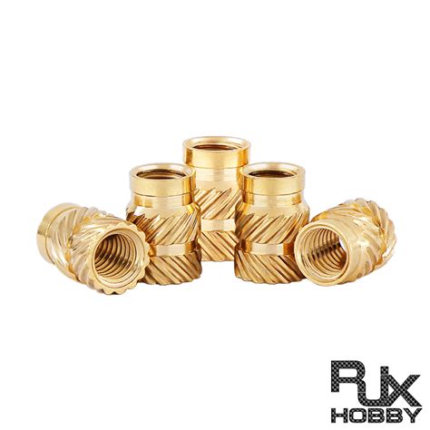 Rjx 100pcs M25 Brass Insert Nuts Hot Melt Molding Copper Heat