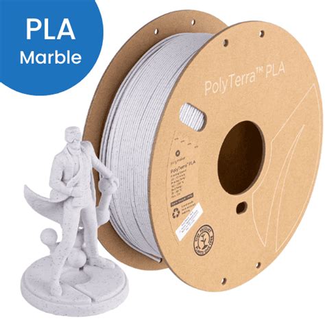 Polymaker Polyterra Pla Marble Filament 1 75mm 1kg Solidium3d