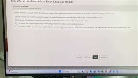 Skill Check Fundamentals Of Large Language StudyX