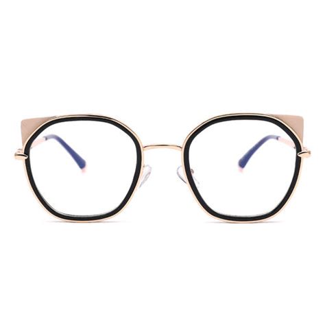 Tanya Cat Eye Black Glasses