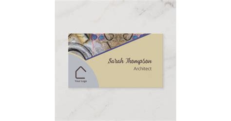 Simple Modern With Abstract Accents Qr Code Logo Business Card Zazzle