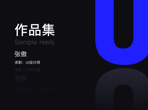 UI设计师作品集 Z先生oo 站酷ZCOOL