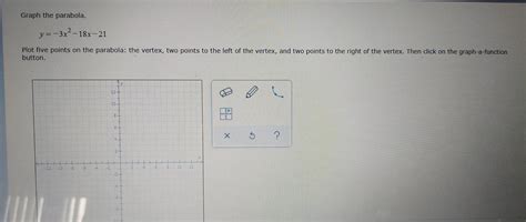 Solved Graph The Parabola Y 3x2 18x 21 Plot Five Points