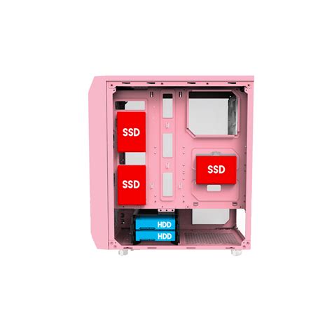 Fantech Aero Cg Mid Tower Pink Atx Gaming Casing Price In Bd