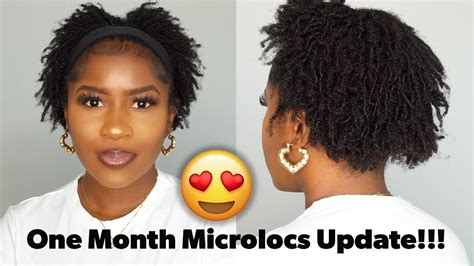 One Month Microlocs Update On 4c Hair Learning How To Embrace Wearing My Natural Hair Again