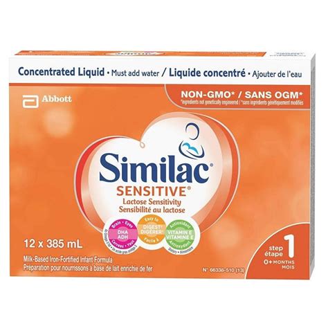 Similac Sensitive Concentrated Liquid Formula Lactose Free