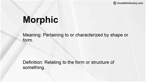 Morphic Meaning Youtube